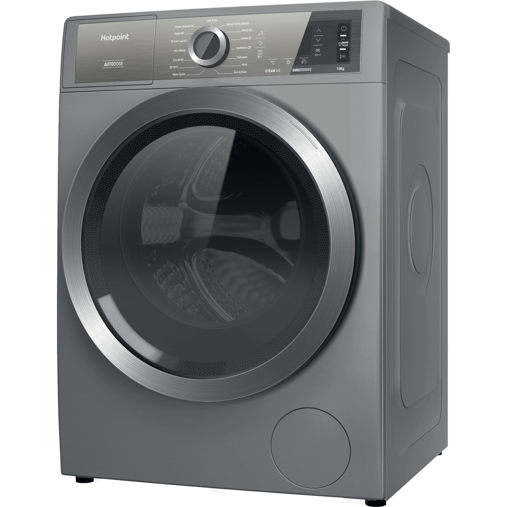 Hotpoint H8W046SB UK Washing Machine – Silver